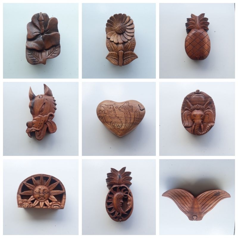 KAYU Wooden magic box Size 15x7x6cm magic box Storage box | Shopee Malaysia