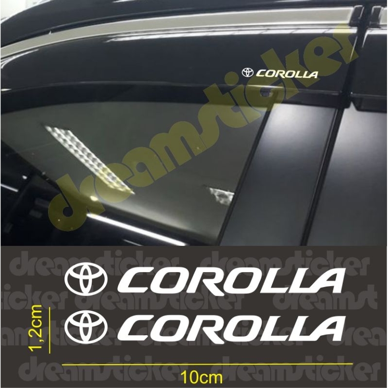 Toyota Corolla Car Water Gutter Cutting Sticker Car Sticker | Shopee ...