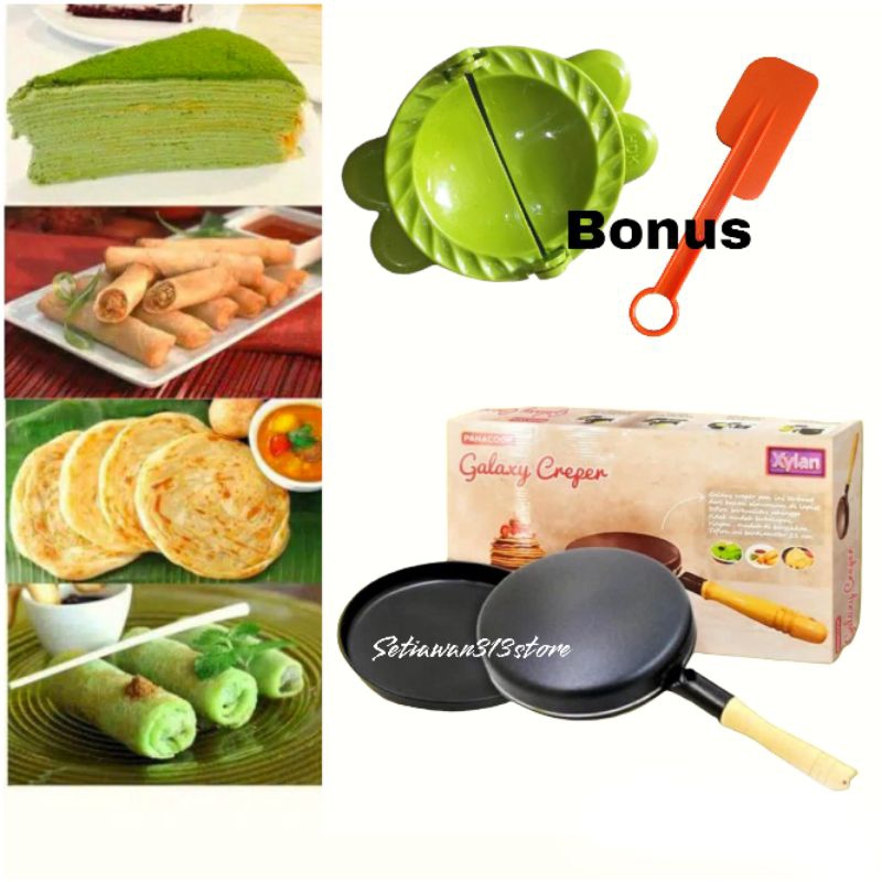 Creper Maker Galaxy - Kwalik Frying Pan - Risol Lumpia Skin - Multi ...