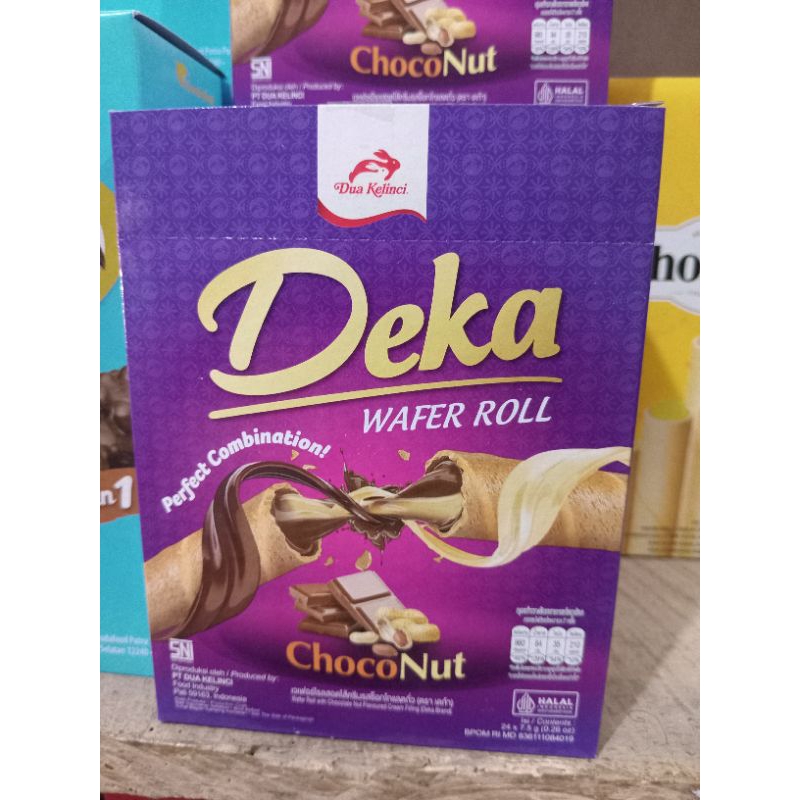 Deka wafer roll choconut 1 box Contains 24 x 7.5g | Shopee Malaysia