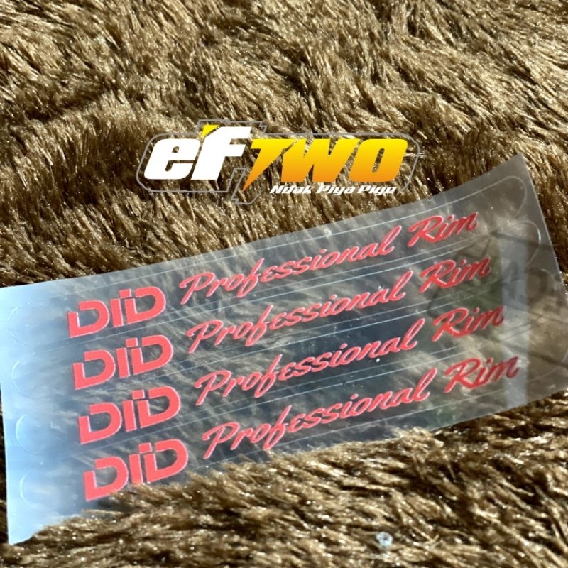 Transparent rim Professional DID rim rim STICKER | Shopee Malaysia