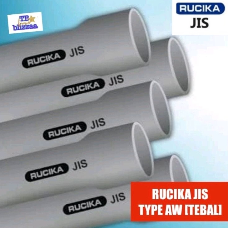 Pipe 3" inch Rucika Pipe JIS AW Thickness 4 Mtr Rucika Abu Pipe 3" JIS ...