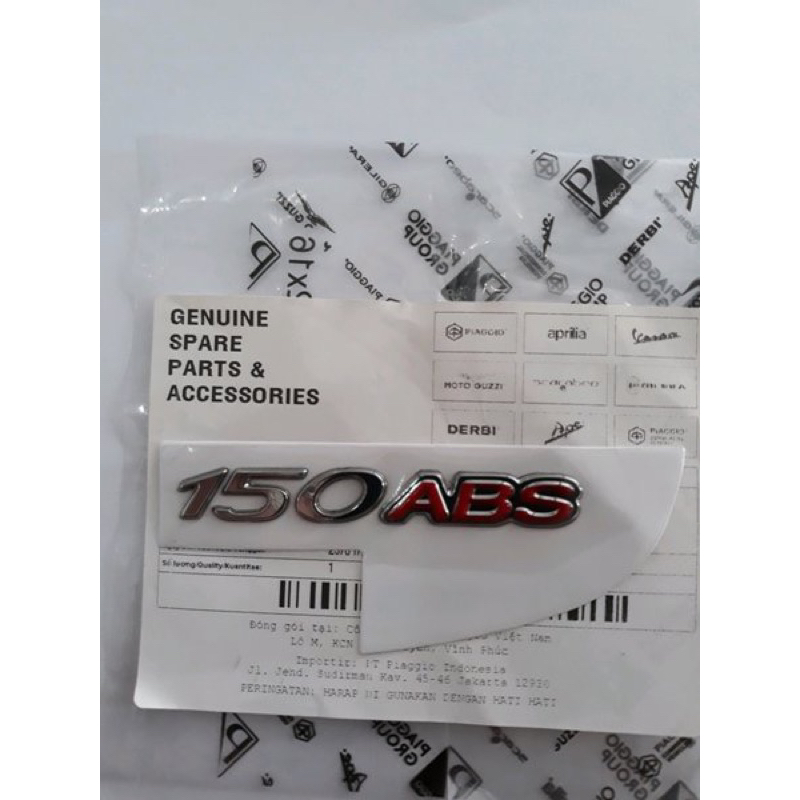 Original Vespa emblem sticker 150 ABS spare parts | Shopee Malaysia
