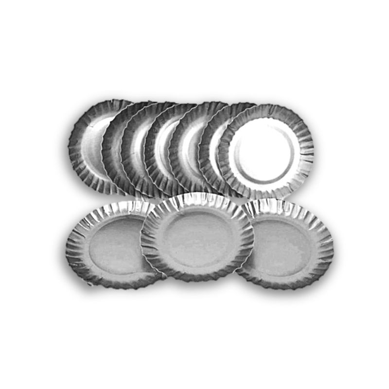 Silver Cake Plate / Birthday Cake Plate / Sliver Paper Plate / Paper ...