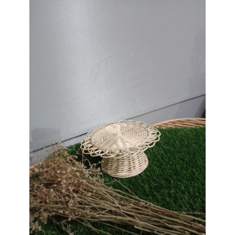 Rattan cake stand diameter 20cm | Shopee Malaysia