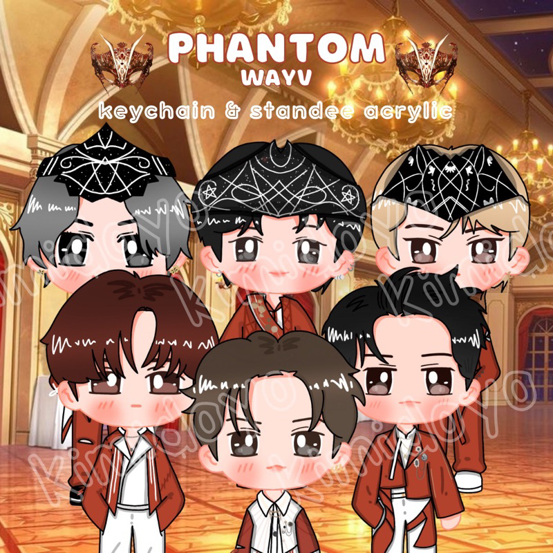 [PO] KEYCHAIN AND STANDEE ACRYLIC WAYV PHANTOM CHIBI CUTE KOREAN ...