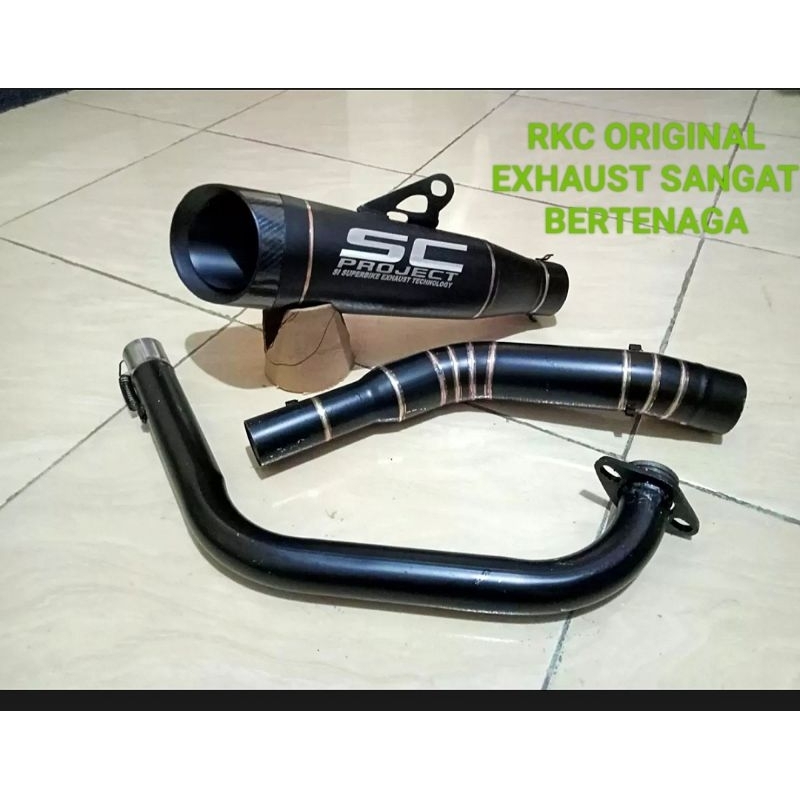 HITAM Sc PROJECT RACING Exhaust FULL Black Very Powerful | Shopee Malaysia