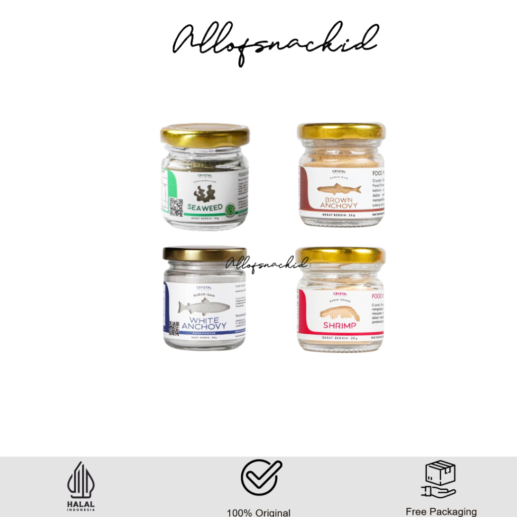 Crystal of The Sea - Food Powder - 20gr - MPASI Anchovy Broth - Seaweed ...
