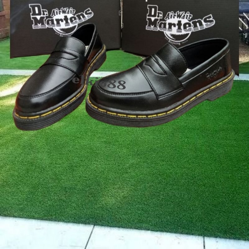 FREE SHOE BOX DR. MARTENS LOAFERS ADRIANA SOLE BLACK SLIP-ON DOCMART ...