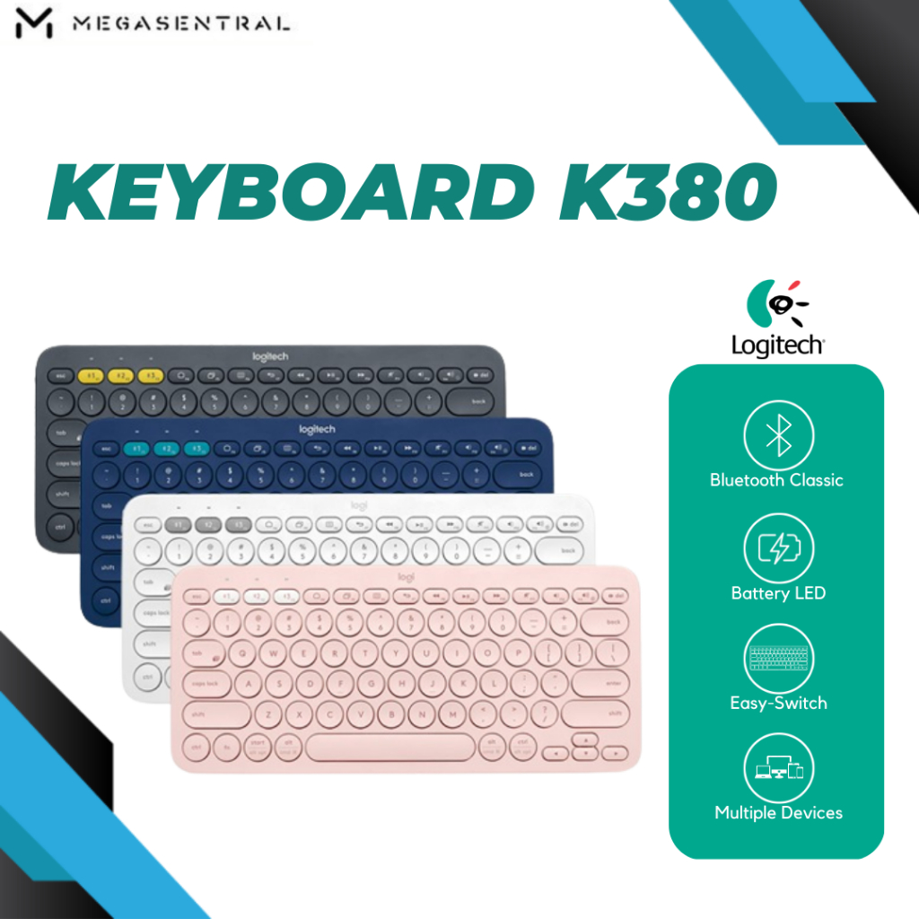 Logitech Keyboard K380 Multi Device Wireless Keyboard | Shopee Malaysia