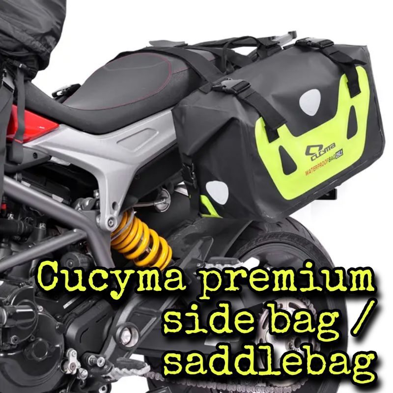 Cucyma side bag for yamaha xsr waterproof motorbike 50L saddlebag side ...