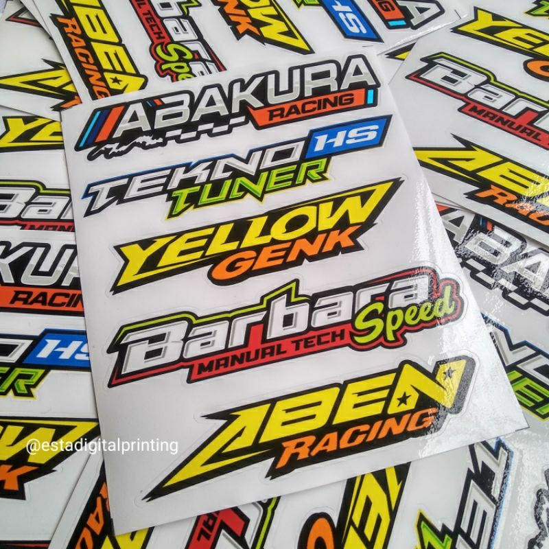 Racing Team 2 Workshop Pack Stickers /Abakura, Tecknotuner, Yellow Gank ...
