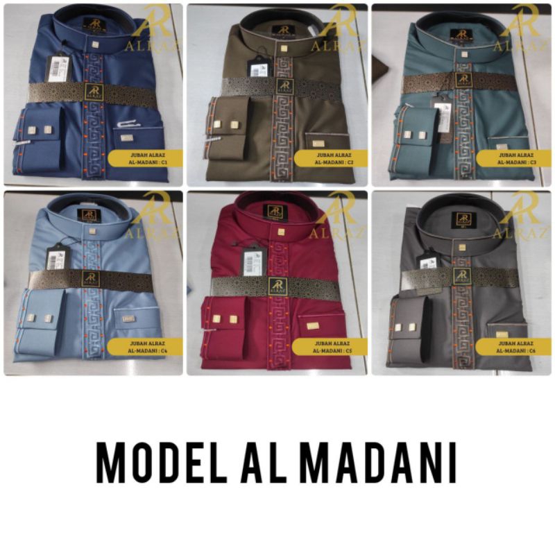 Al Raz's latest robe, Madani model with long sleeves and cuffs | Shopee ...