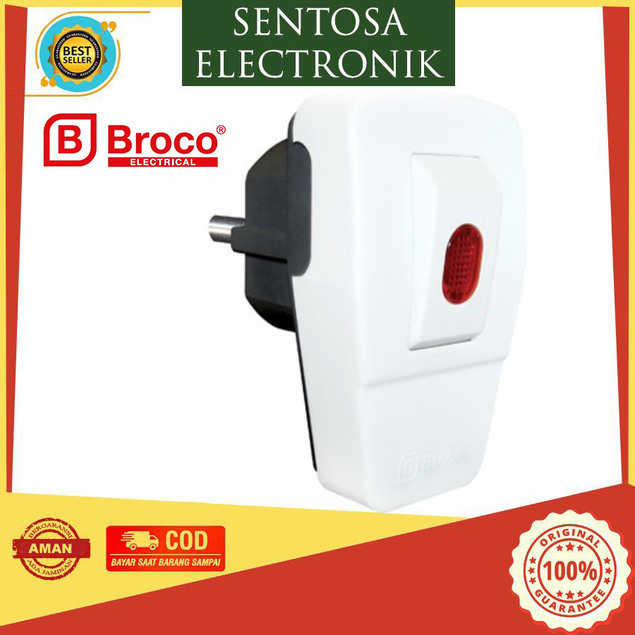 Broco Plug+Light/Plug+ON OFF Switch 13311 Switch Plug.Sni | Shopee Malaysia