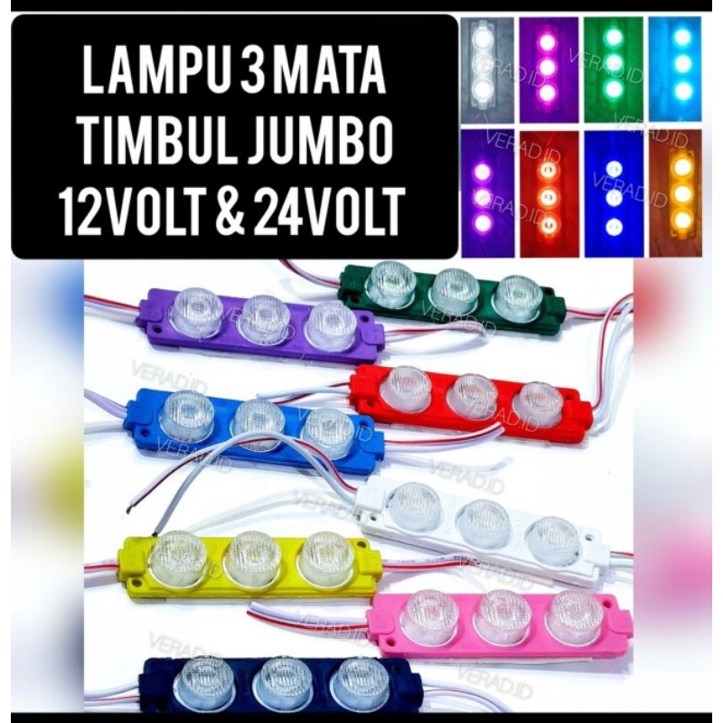 MATA Led Module Lights Under Car Motorcycle Truck Lights 3 Eyes jumbo ...