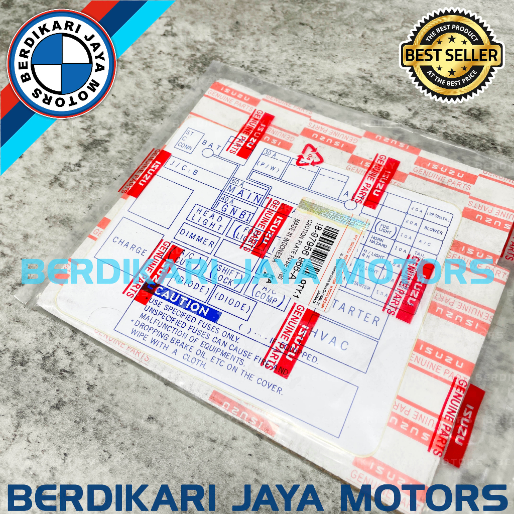 STICKER BOX FUSE PLATE FUSE PA160 ISUZU PANTHER CAPSULE | Shopee Malaysia