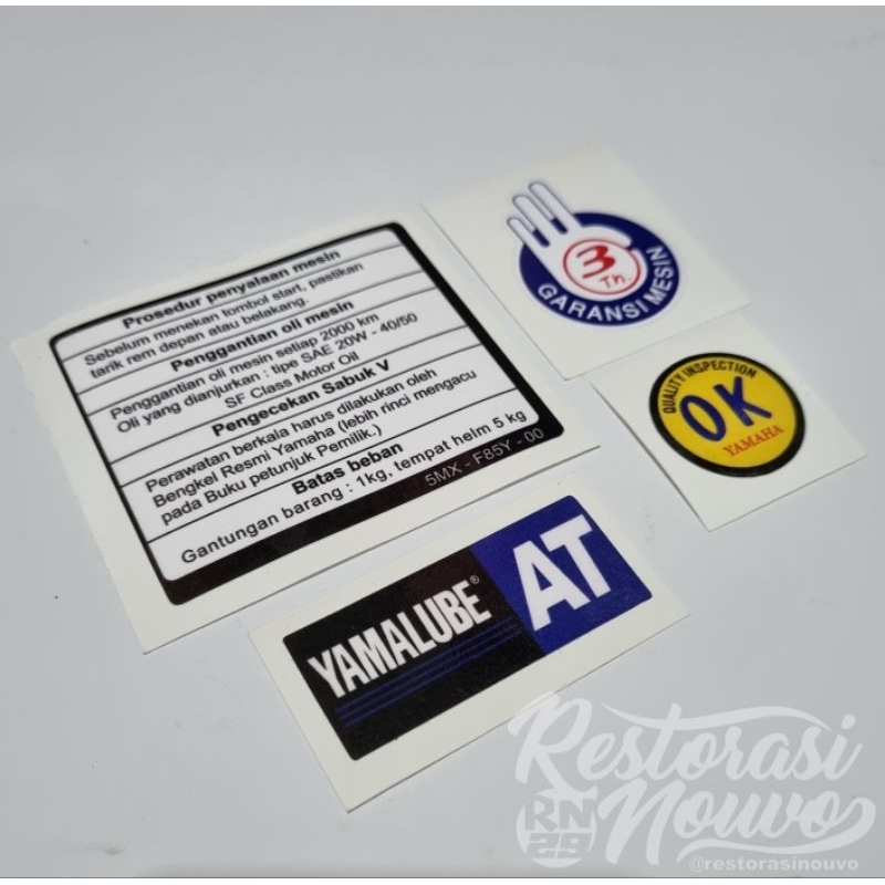 Sticker Guide sticker yamaha Guide sticker yamaha nouvo Deck sticker ...