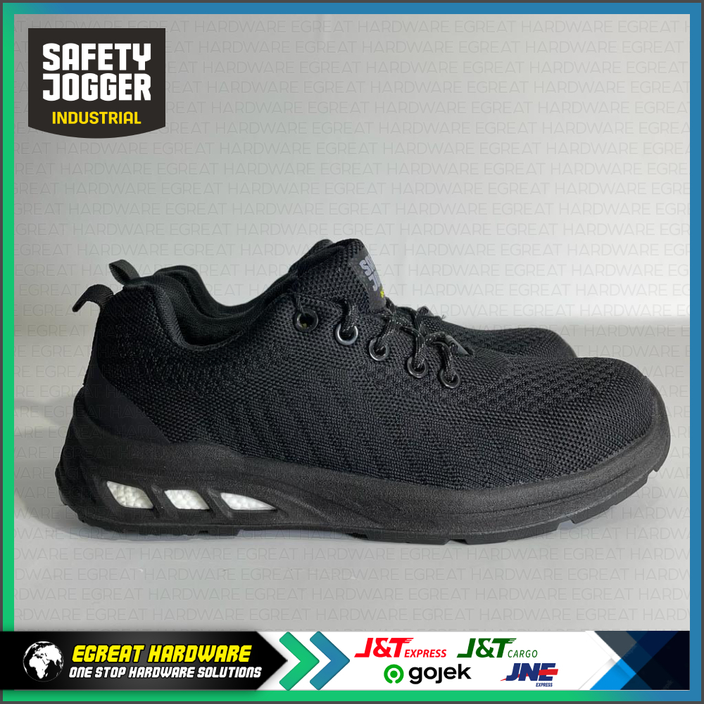 Fitz BLACK SIP SRC Toecap Steel Jogger Safety Shoes | Shopee Malaysia