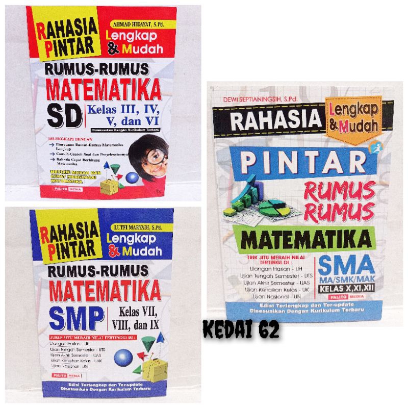 Smart SECRETS OF FORMULA - ELEMENTARY SMP HIGH SCHOOL MATHEMATICS ...