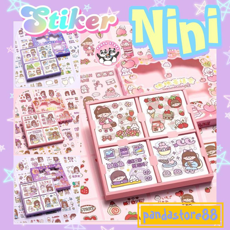 Premium Korean Edition Nini stickers, cute aesthetic PVC Waterproof ...