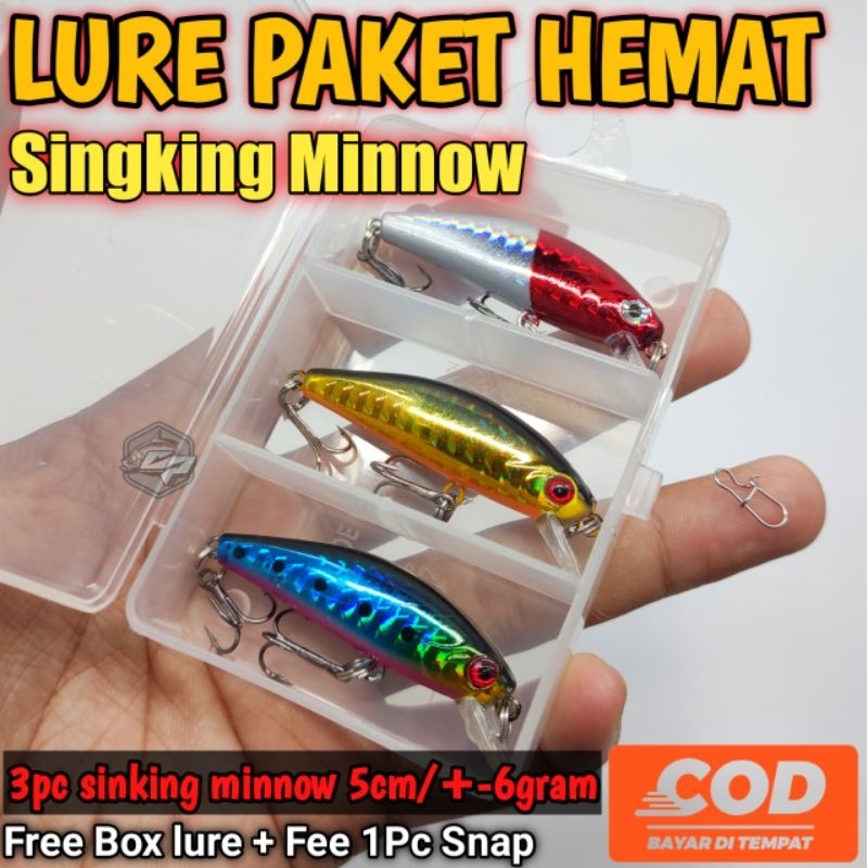 Minnow Sinking Saving Package Lure | Shopee Malaysia