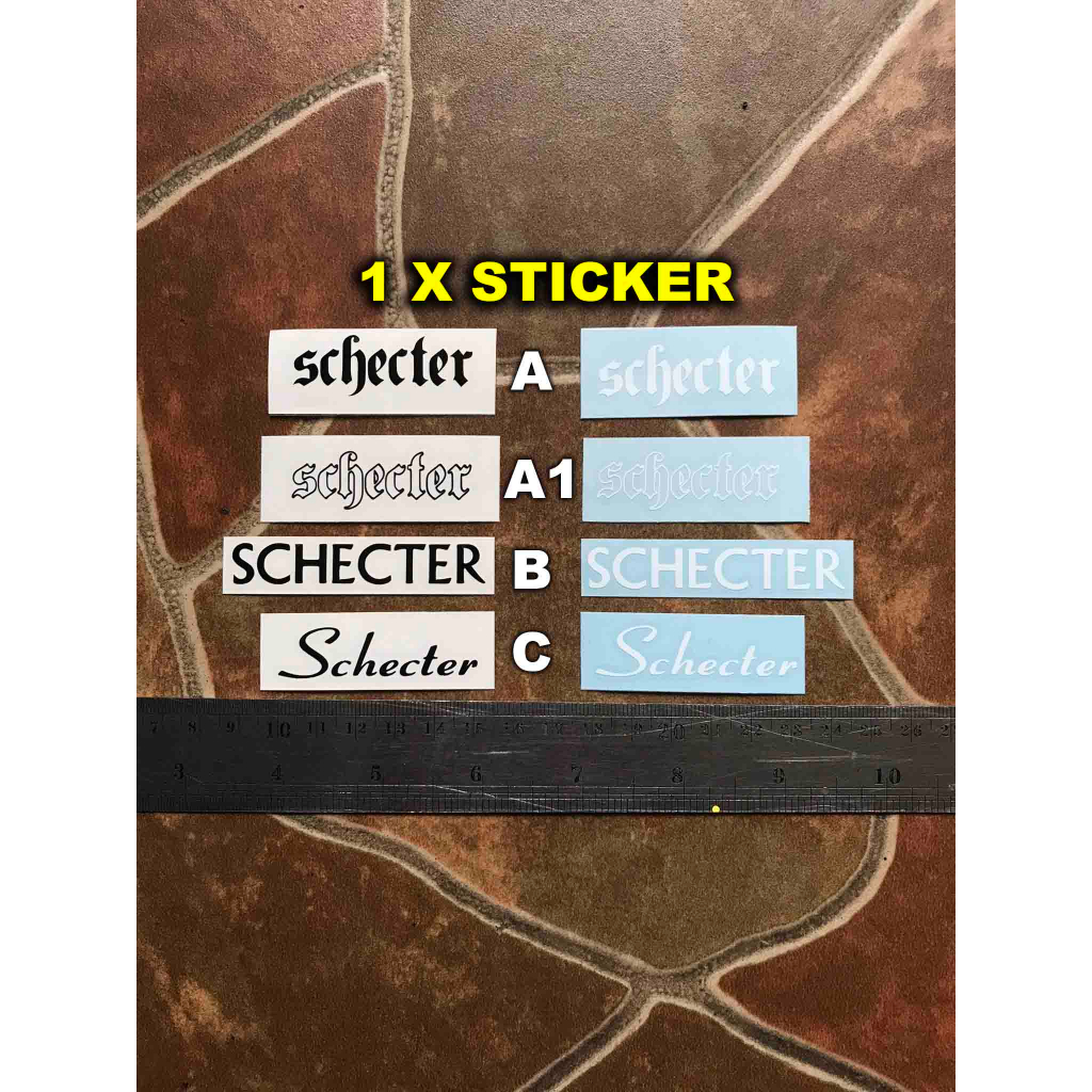 Schecter Head stock Electric Guitar Decal Sticker, Classic Acoustic ...