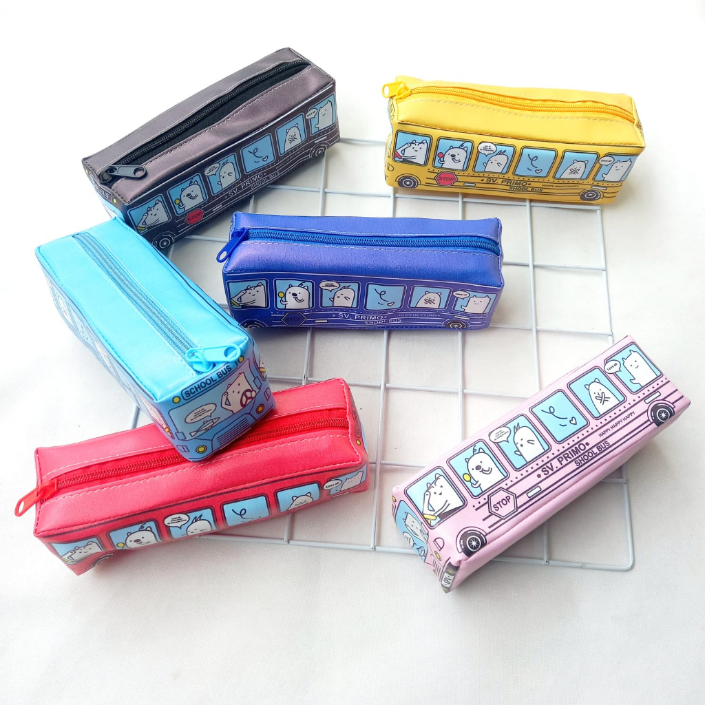 Unique Pencil Box With Mini Bus Pictures | Shopee Malaysia