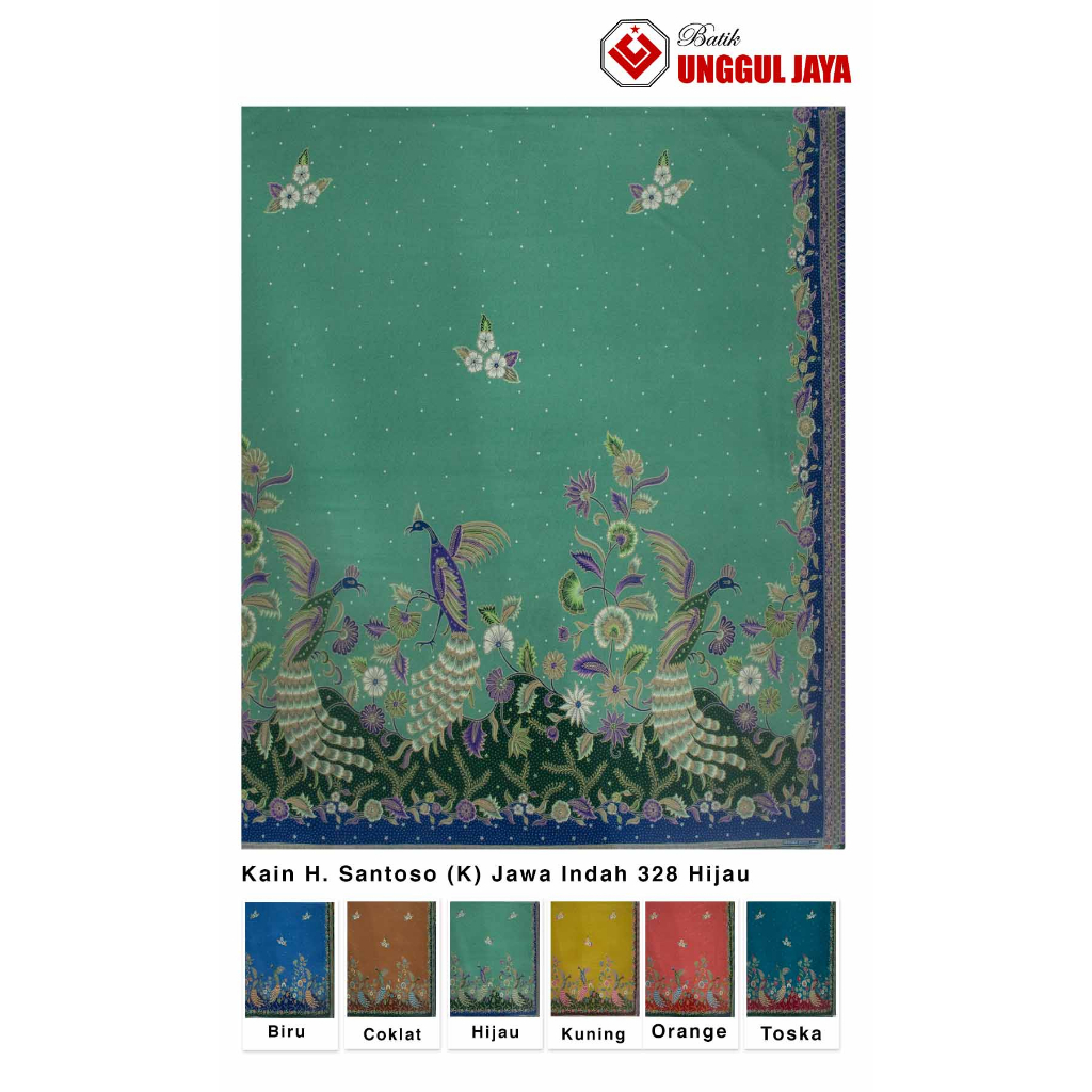 Unggul Jaya Batik Fabric - Putri Jelita - Jawa Indah 328 - Flying ...