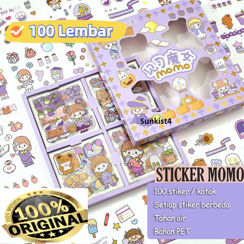 Viral Momo Stickers/Momo Stickers 100pcs/Box | Shopee Malaysia