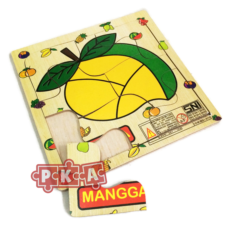 KAYU Wooden Puzzle Mango Fruit Mango Fruit Children's Educational Toys ...