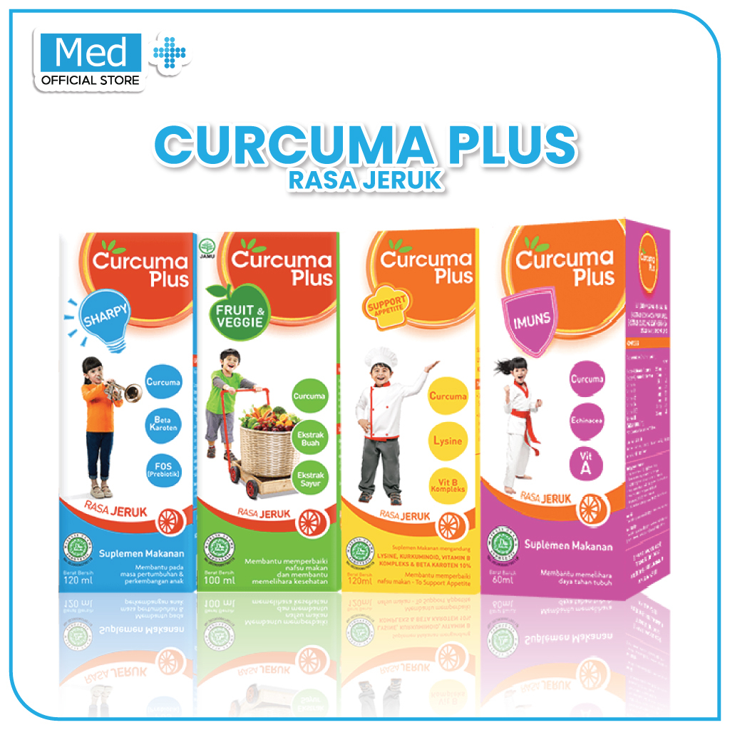 Med+ Curcuma Plus Appetite/Imuns/Fruit & Vegie/Sharpy - Curcuma Plus ...