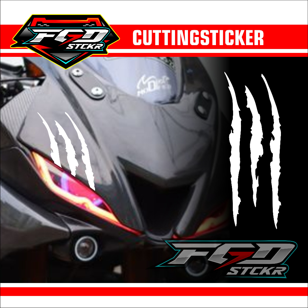 Tiger MONSTER Claw Stickers For Motorcycles/Car Variations | Shopee ...