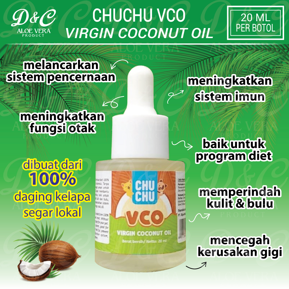 Chuchu VCO - Virgin Coconut Oil 20ML Pure Coconut Oil for Dogs and Cats ...
