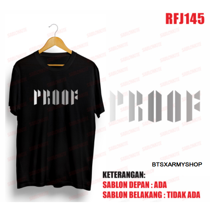 (RFJ145) Bts PROOF FONT T-SHIRT | Shopee Malaysia