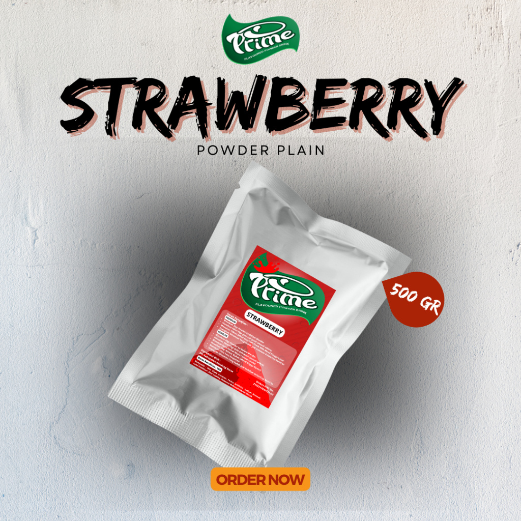 Prime Strawberry Powder/Strawberry Drink Powder 500 gr | Shopee Malaysia