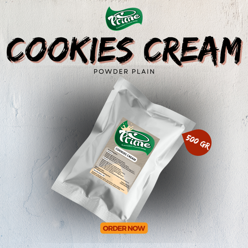 Powder Prime Cookies Cream/Powder Drink Cookies Cream 500 gr | Shopee ...