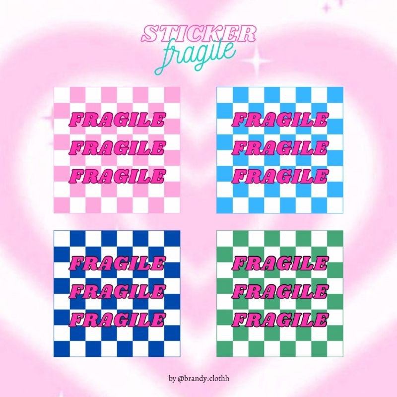 Kpop SHIPPING FRAGILE STICKER | Shopee Malaysia