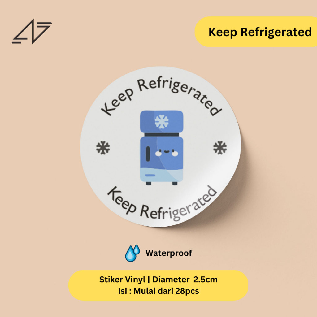 Keep Refrigerated Label Sticker Stay In The Refrigerator Sticker ...