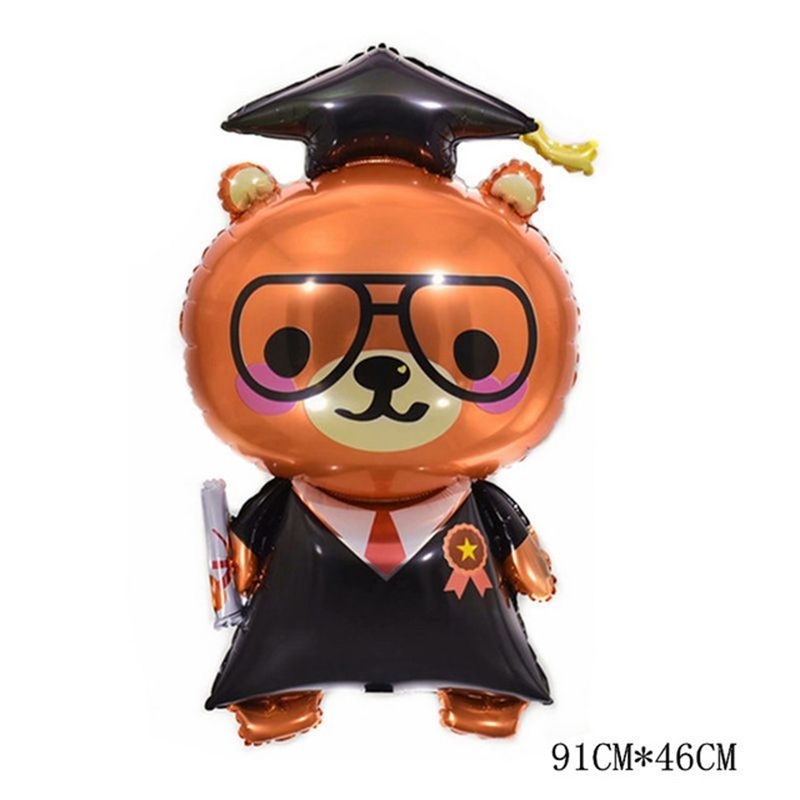 Foil Balloons bear graduation orange graduation bear graduated School ...