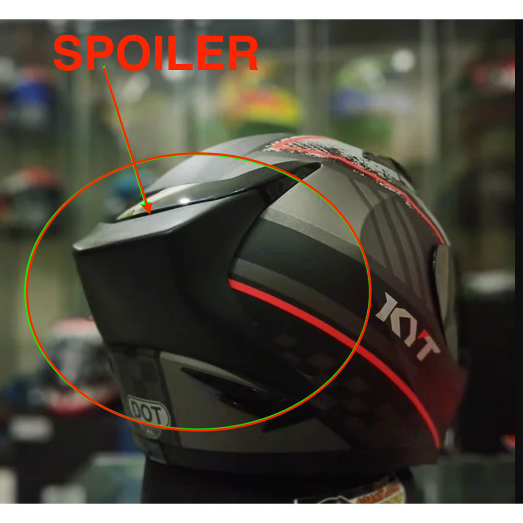 Spoiler 3D KYT R10 New Model | Shopee Malaysia