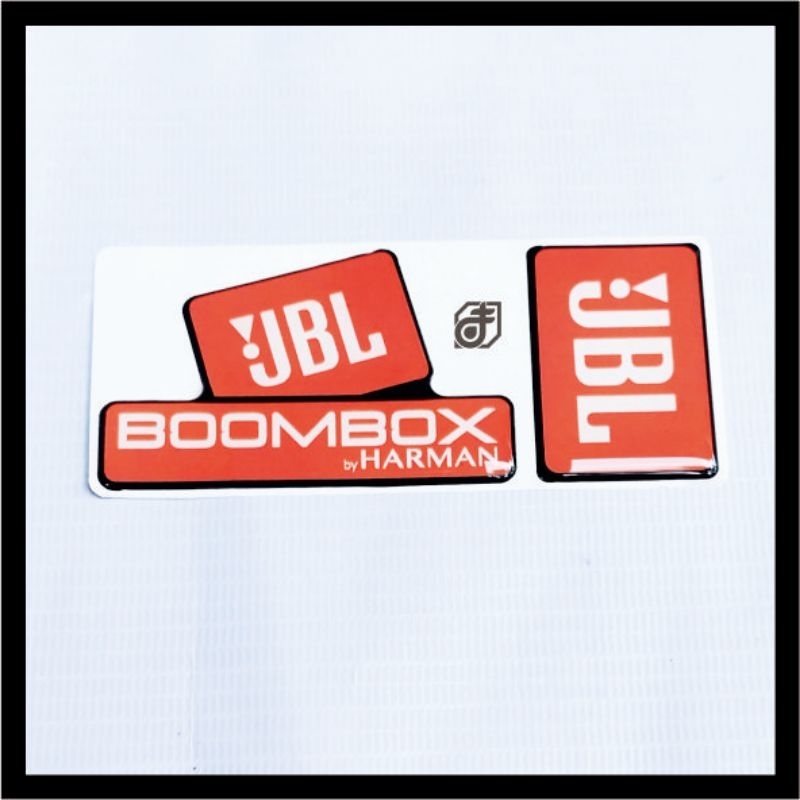 Jbl Boombox Embossed Sticker Sticker | Shopee Malaysia