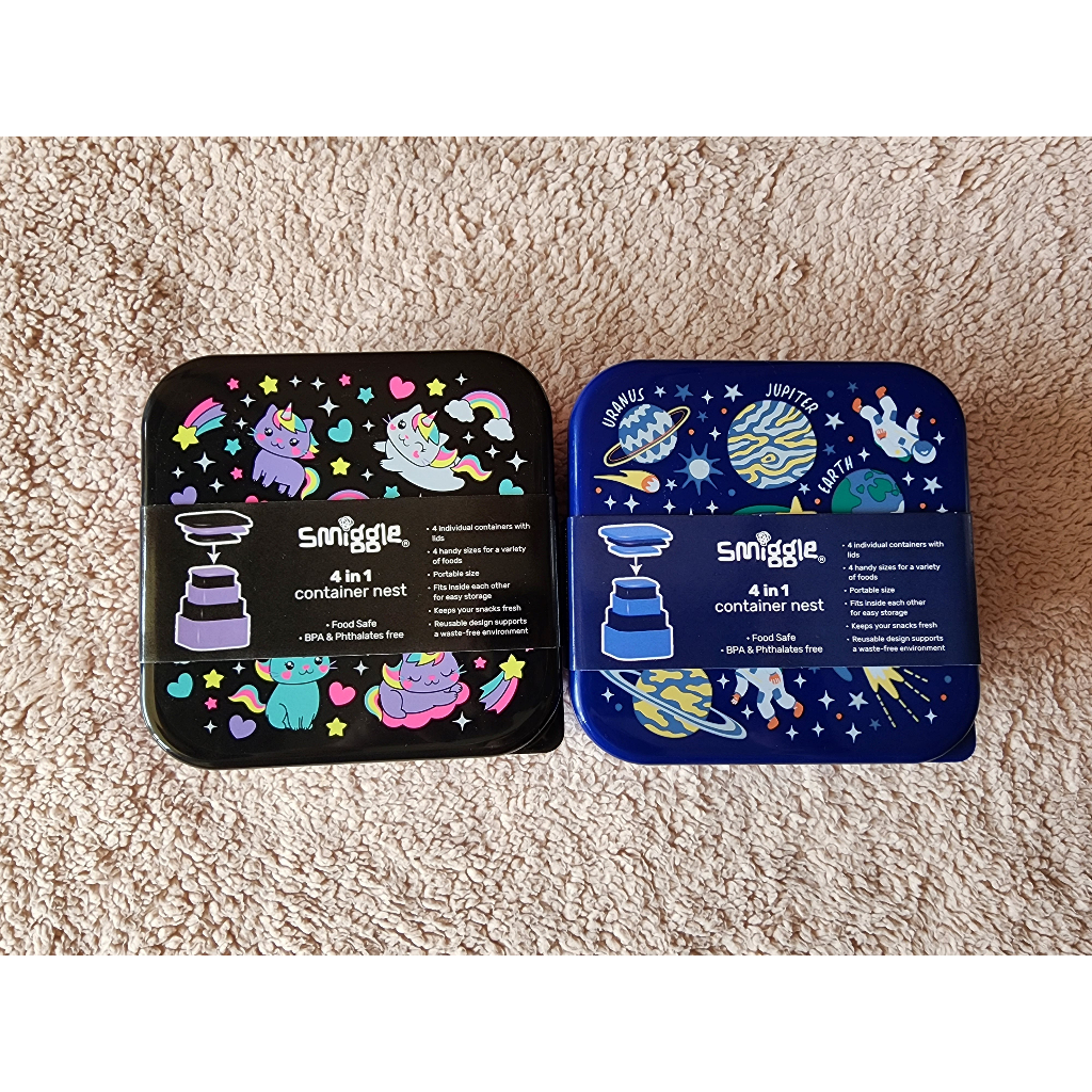 Smiggle container 4 in 1 Nest / smiggle lunch box - Original | Shopee ...