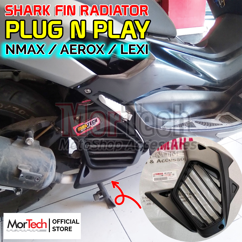 Radiator Cover Core Cover Guards Shark Fin model New Aerox Connected ...