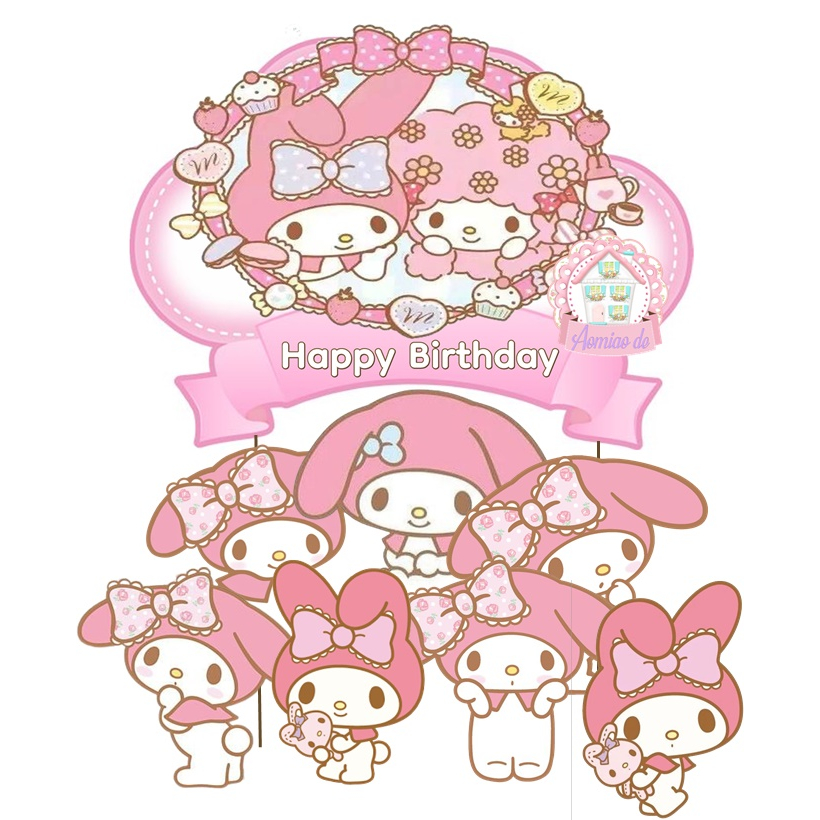 My Melody Cake Topper Printable