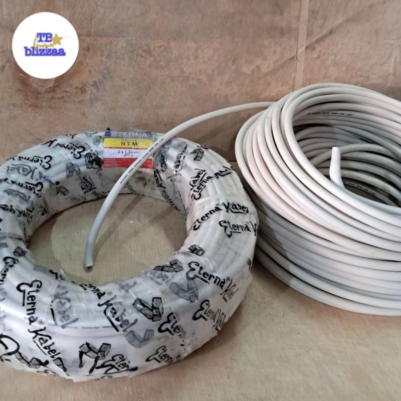 NYM Cable 2x1.5 SNI Supreme Cable 2x1.5 Meter Eterna Cable 2x1.5mm NYM ...