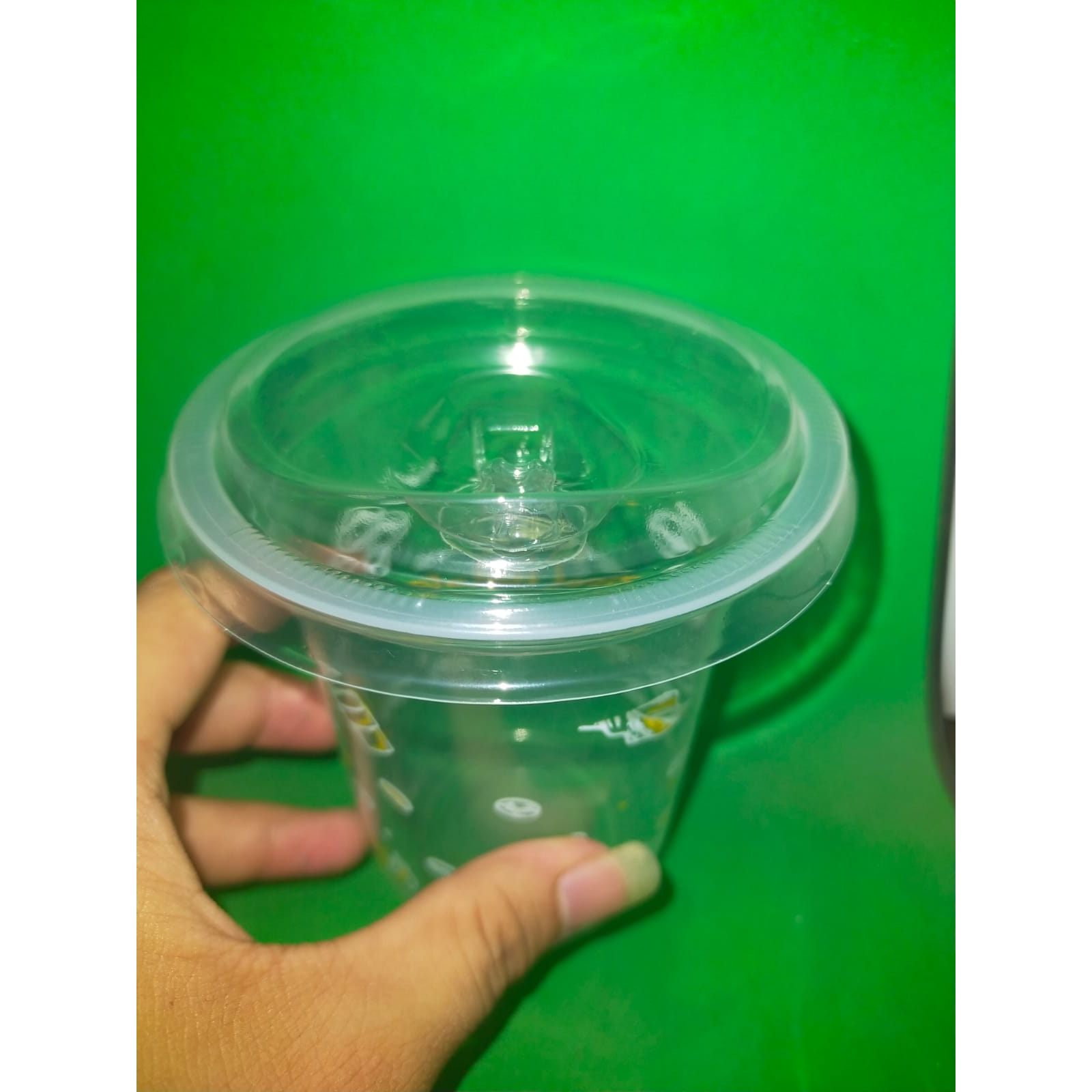Strawless Lid Concave 50 pcs Clear / Plastic Cup Lid without straw ...
