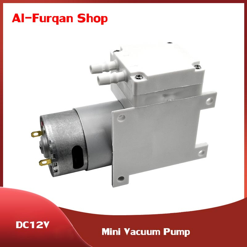 DC 12V High Pressure Micro Mini Electric Air Compressor Vacuum Pump ...