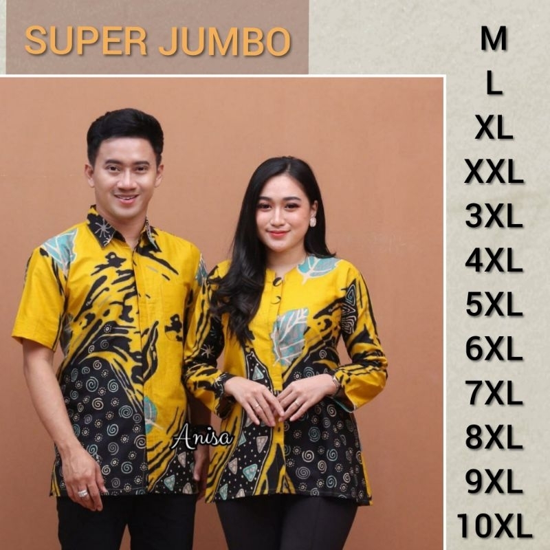 KATUN KEMEJA Cja5 Tops for men and women SUPER JUMBO YELLOW HEM BLOUSE | M-10xl | Yellow top ...