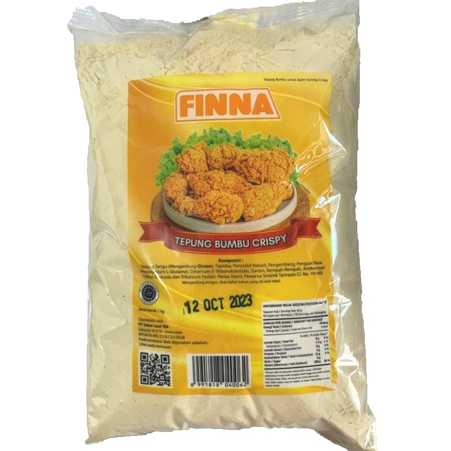 Finna Crispy Seasoning Flour 1kg – Crispy Fried Chicken | Shopee Malaysia