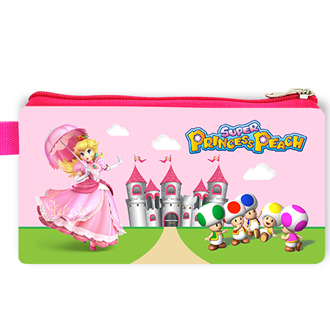 Princess Peach Super Mario Mini Wallet Long Case Pouch Sling Bag Sling ...